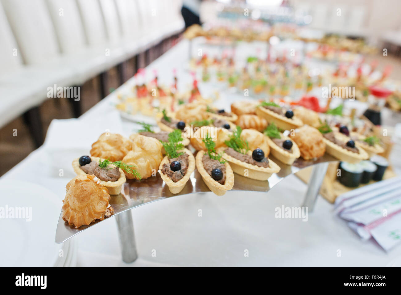 food on wedding reception Stock Photo - Alamy