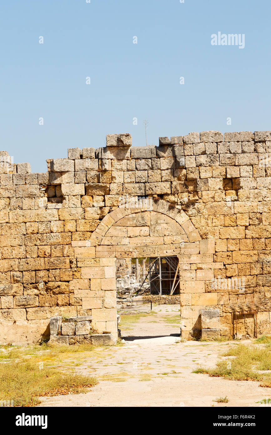 old construction in asia turkey the column and the roman temple Stock ...