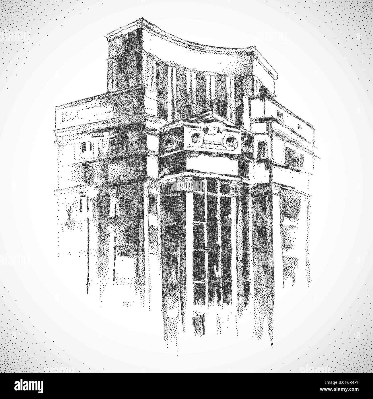 Hand drawn City building Stock Vector Image & Art - Alamy