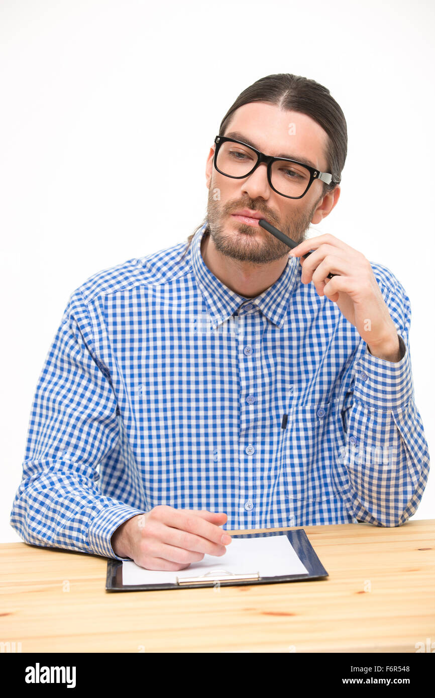 Young beard college student hi-res stock photography and images - Alamy
