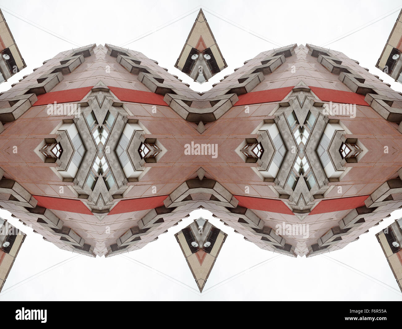 Abstrac background - pattern of windows in modern apartment building ...