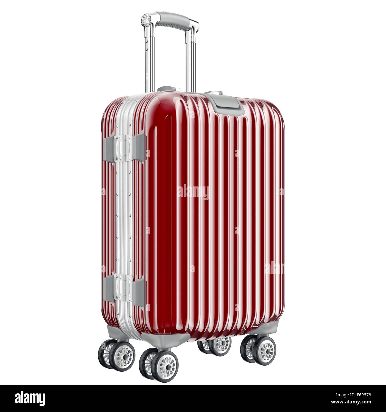 Big red luggage Stock Photo - Alamy