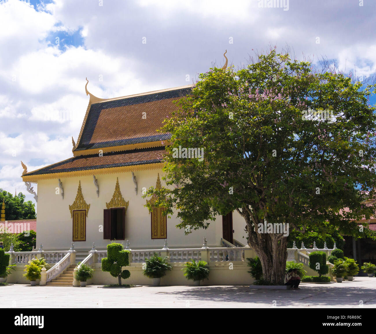Phnom Penh, Cambodia: Building in the Royal Palace complex Stock Photo ...