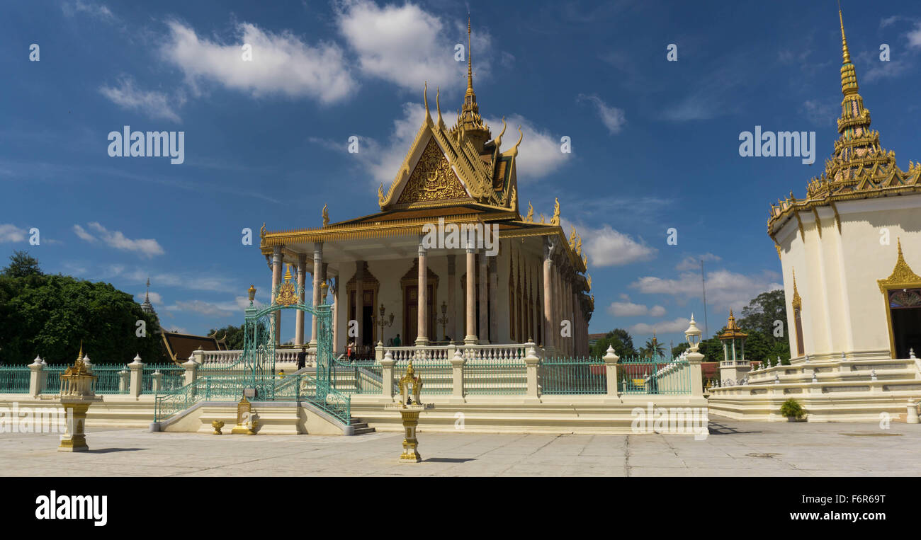 Phnom Penh, Cambodia: Silver Pagoda in the Royal Palace complex Stock ...