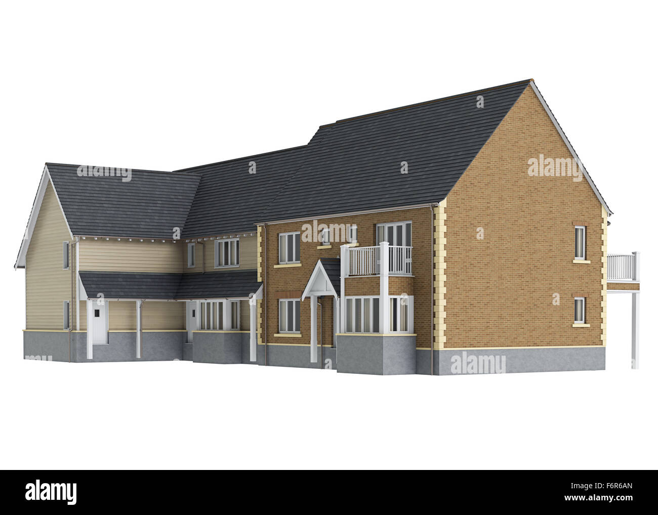 Country house high roof Stock Photo - Alamy