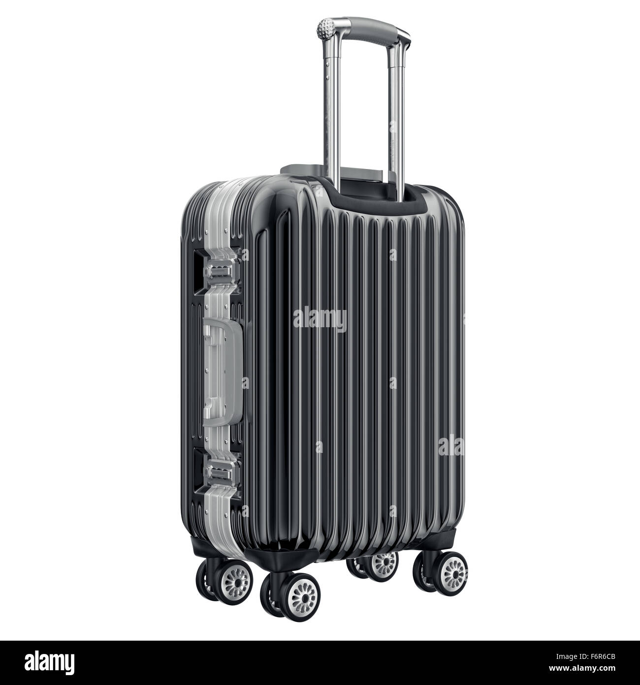 Black rolling suitcase hi-res stock photography and images - Alamy