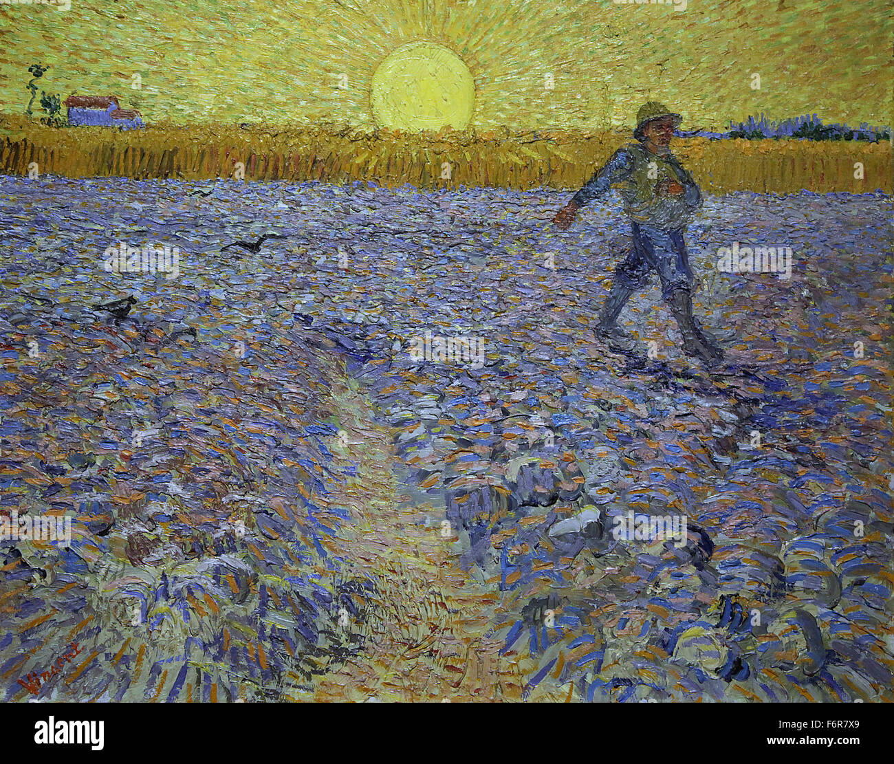 The sower (1888) by Vincent van Gogh. (1853 –1890 Stock Photo - Alamy