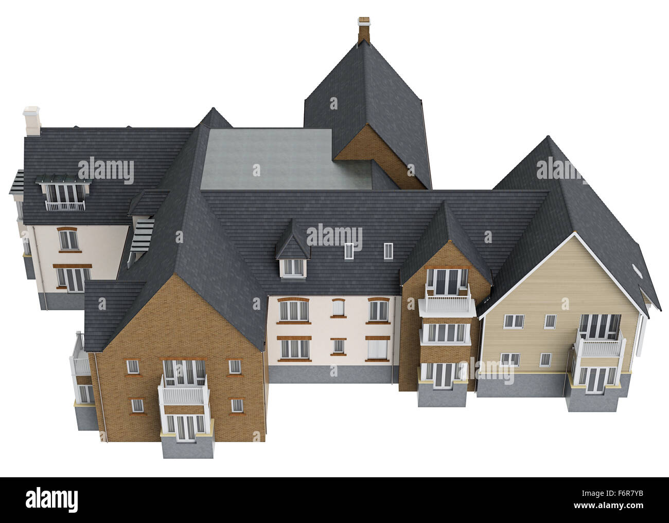 Two storey cottage building hi-res stock photography and images - Alamy