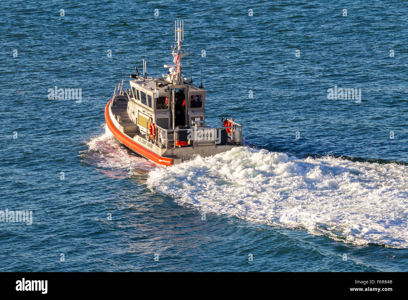 U.S. Coast Guard patrolling in Boston Harbor Stock Photo - Alamy
