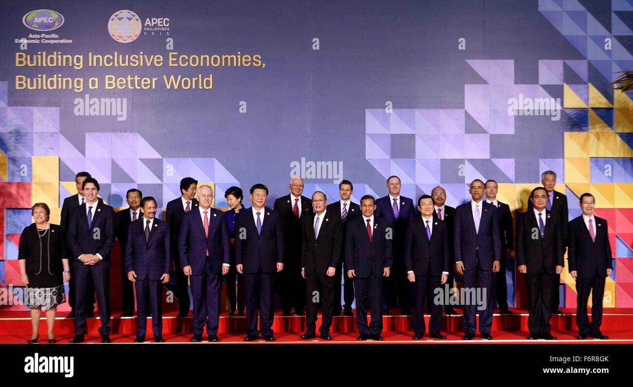 Manila, Philippines. 18th November, 2015. U.S. President Barack Obama ...