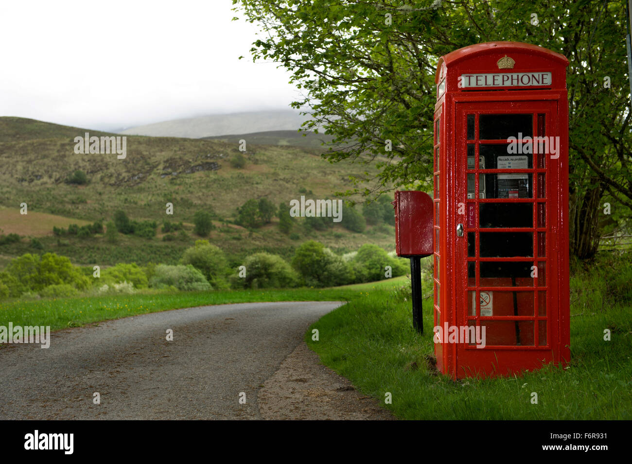 A rural communications hub in the remote area near Glen Roy in the ...