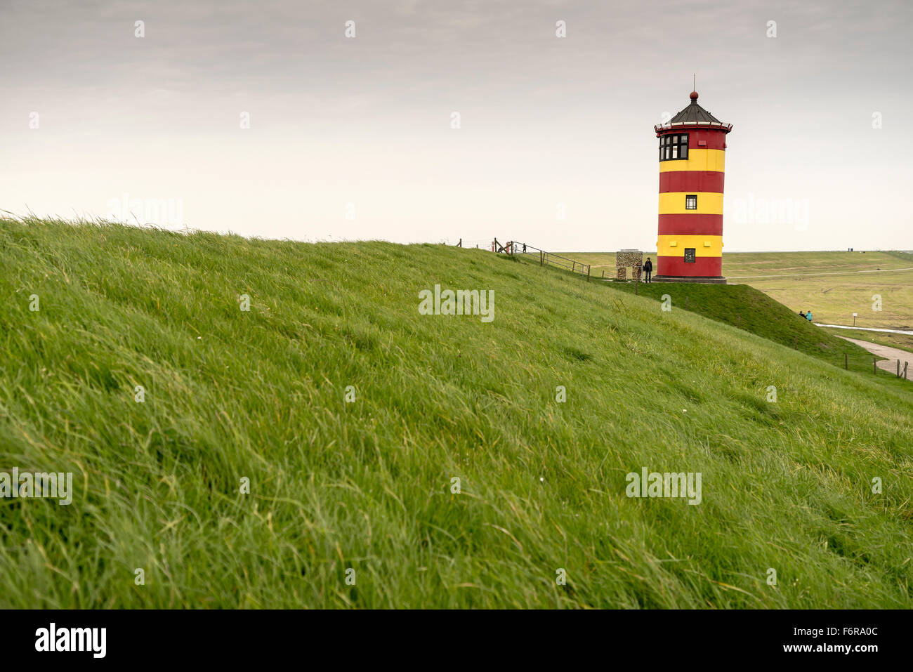 Pilsum lighthouse, Pilsum, East Frisia, Lower Saxony, Germany Stock ...
