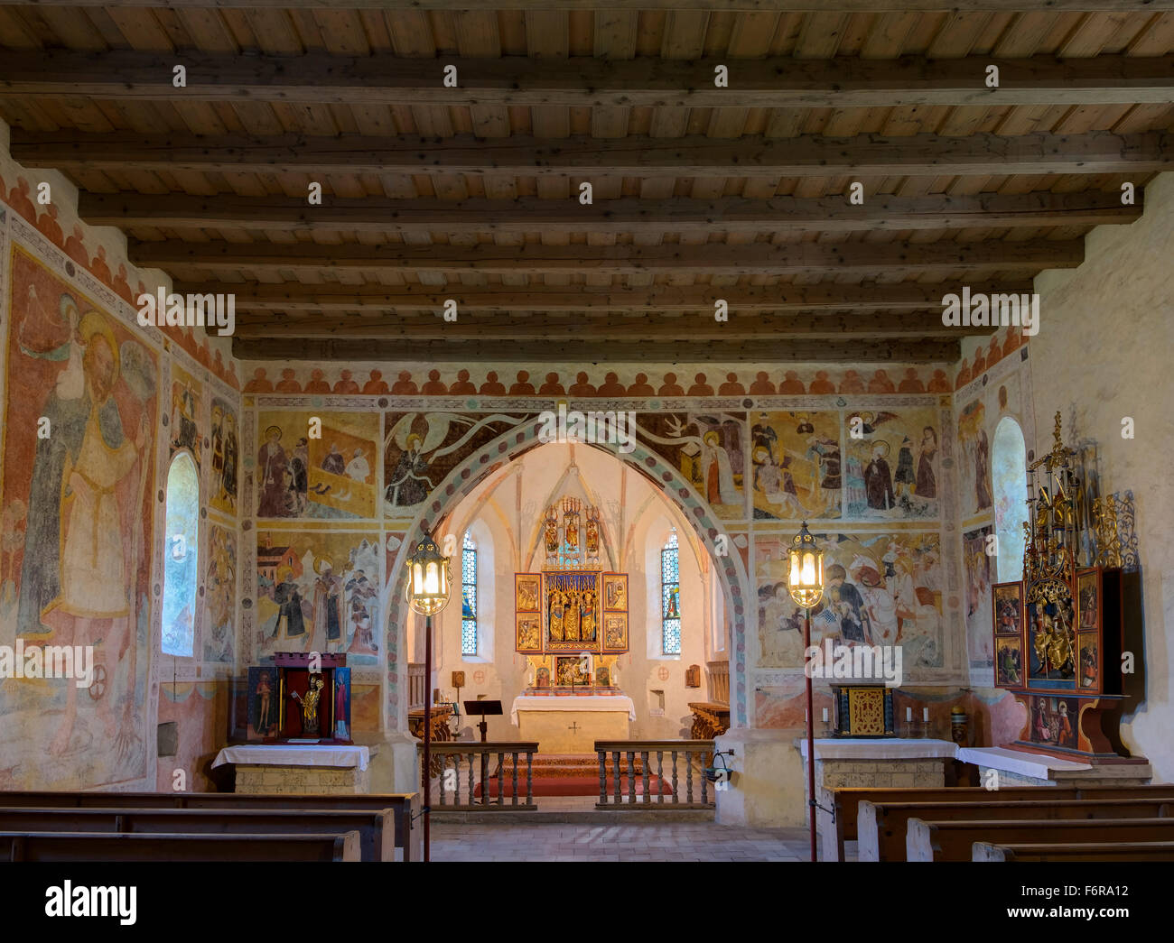 Pilgrimage Church of St. Servatius, Streichen, Schleching, Chiemgau ...