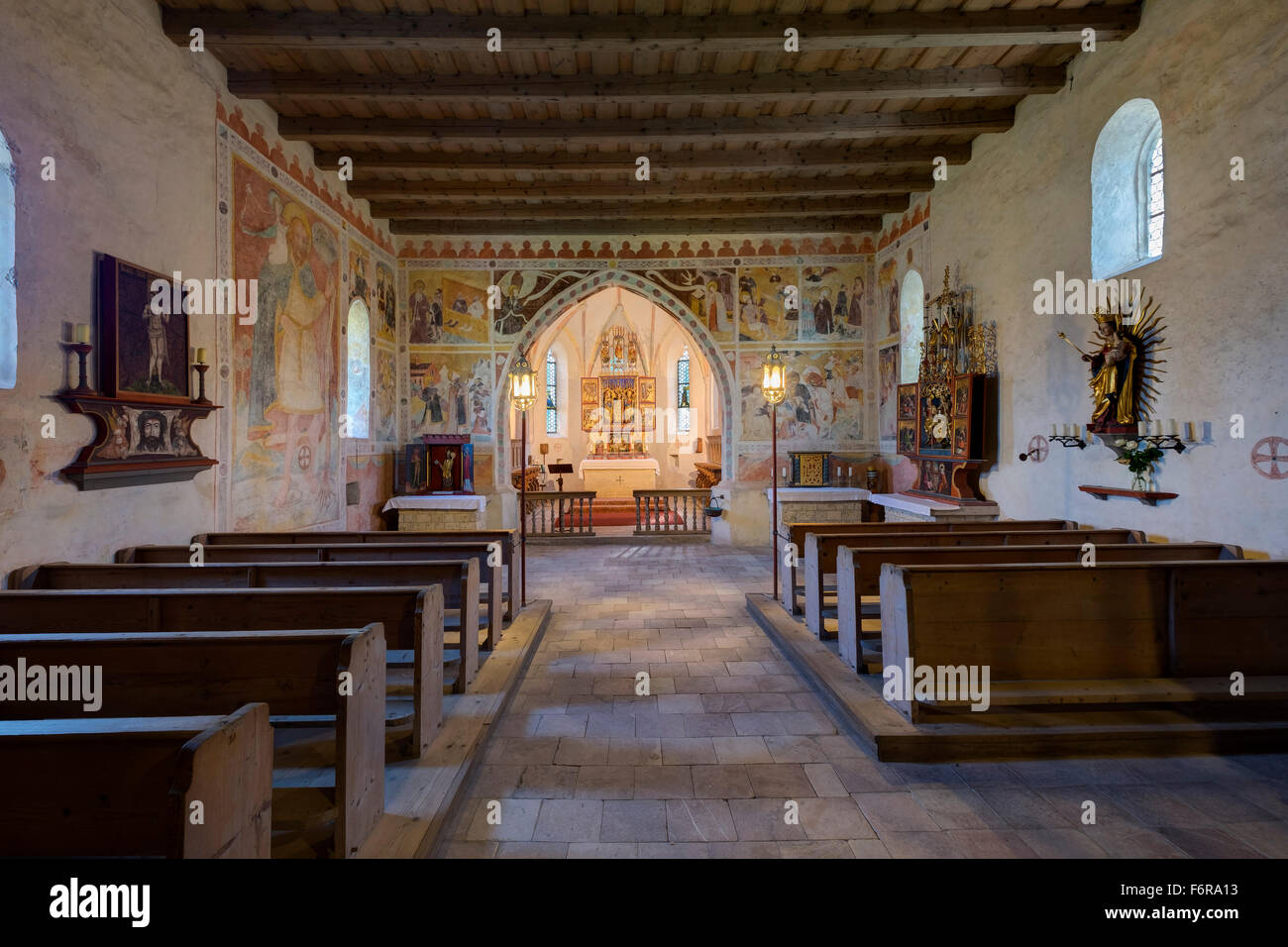 Pilgrimage Church of St. Servatius, Streichen, Schleching, Chiemgau ...
