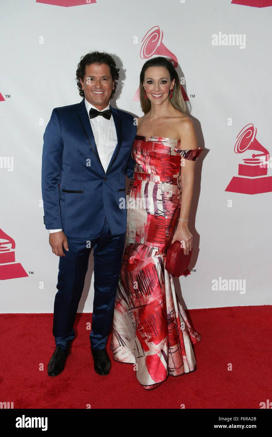 Las Vegas, NV, USA. 18th Nov, 2015. Carlos Vives, Claudia Elena at ...