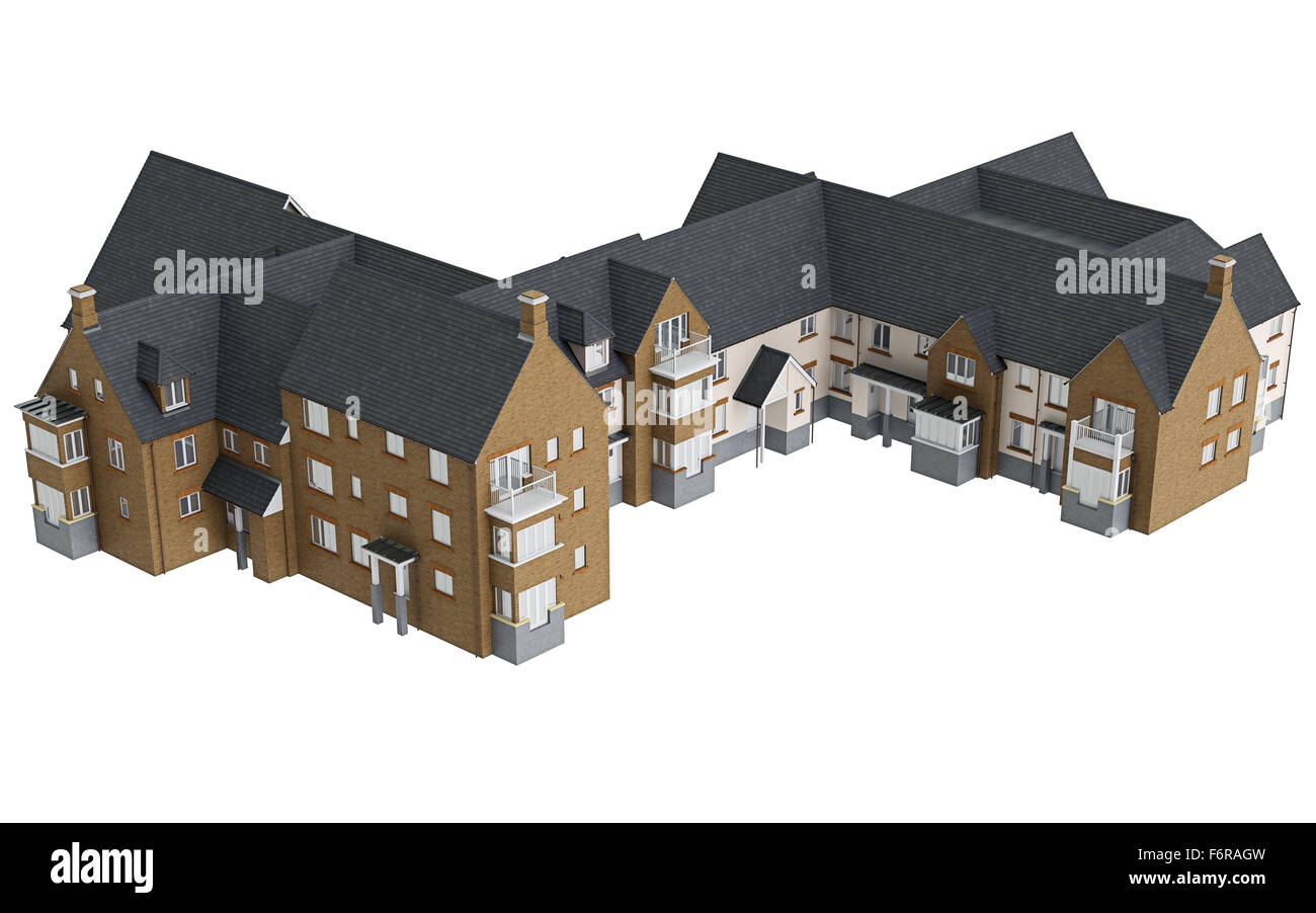 House villa with tile roof, top view Stock Photo - Alamy