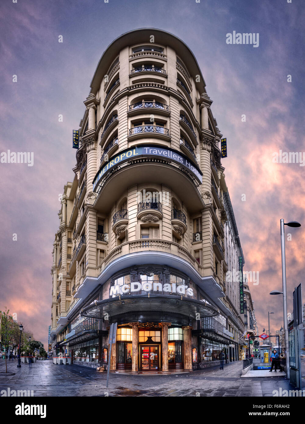 Gran Via, Madrid, Spain Stock Photo - Alamy