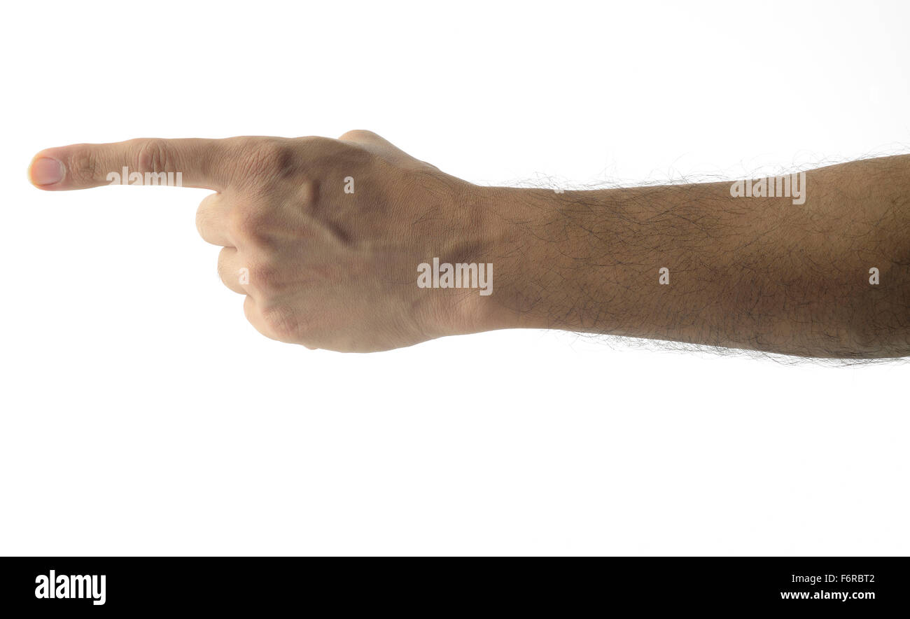 Hand finger pointing up hi-res stock photography and images - Alamy