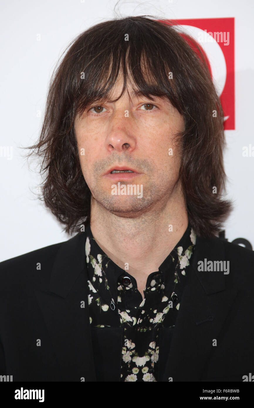 The Q Awards 2015 - Arrivals Featuring: Bobby Gillespie Where: London ...