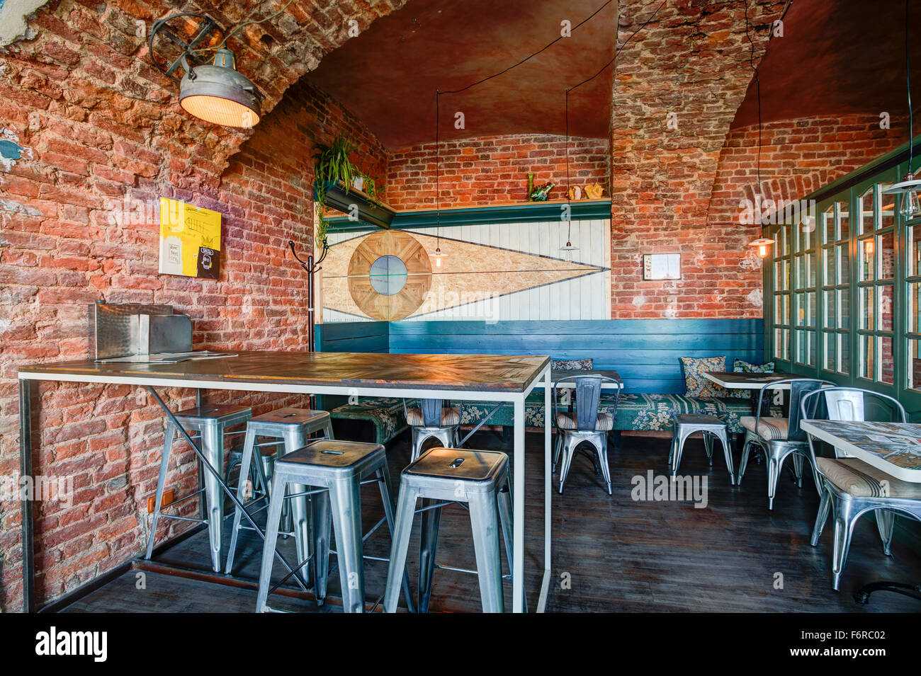 Saint Petersburg, Russia - July 28 2014. “ButerBrodskyBar” is an ...