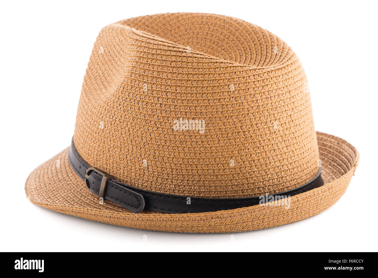 Straw hat isolated on white background Stock Photo - Alamy
