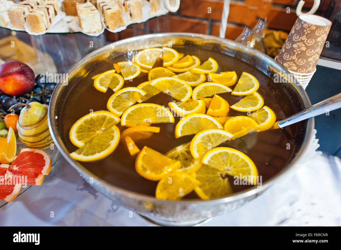 Punch on wedding reception Stock Photo - Alamy