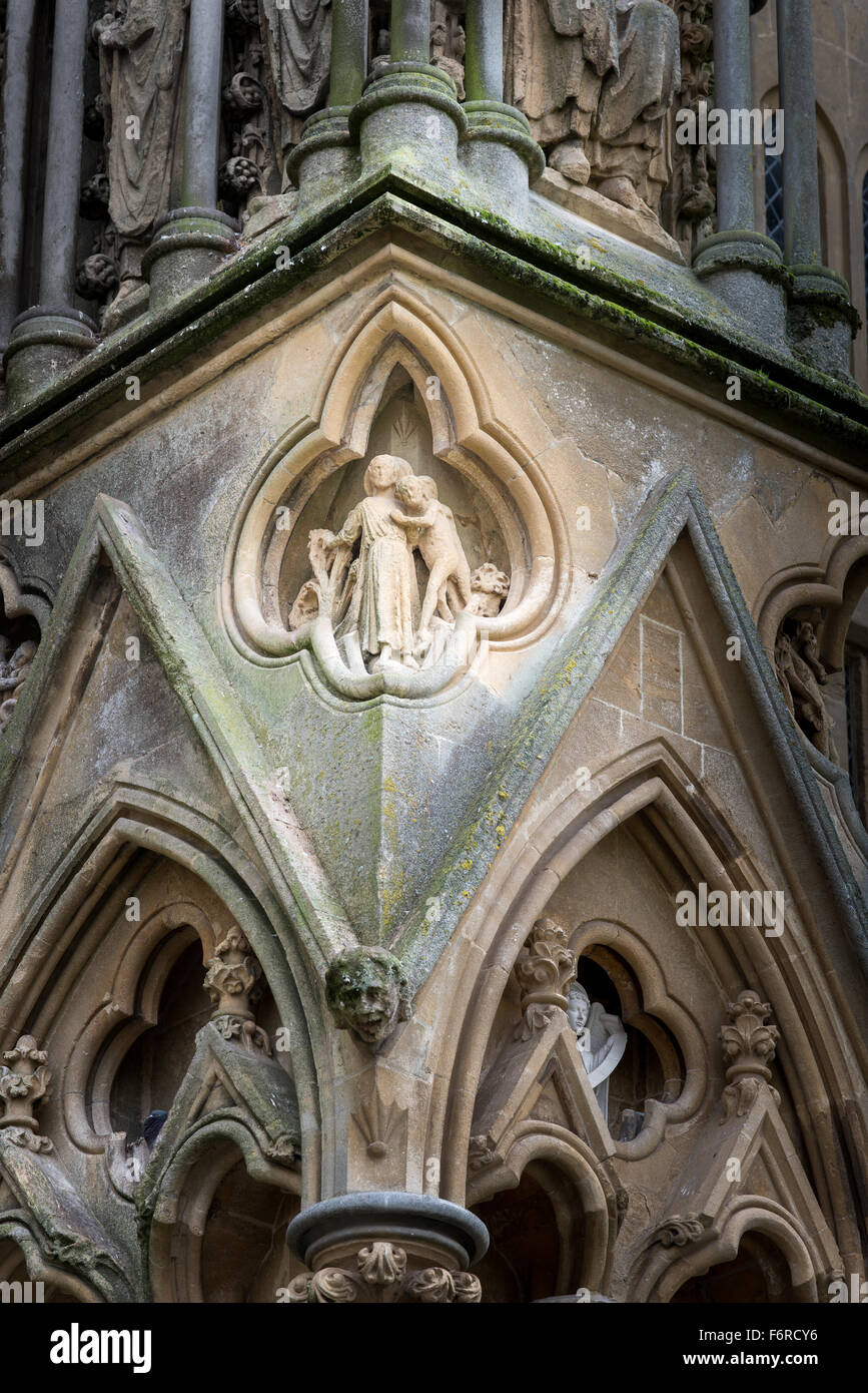 With more than 300 stone sculpted figures on its west side, the gothic ...