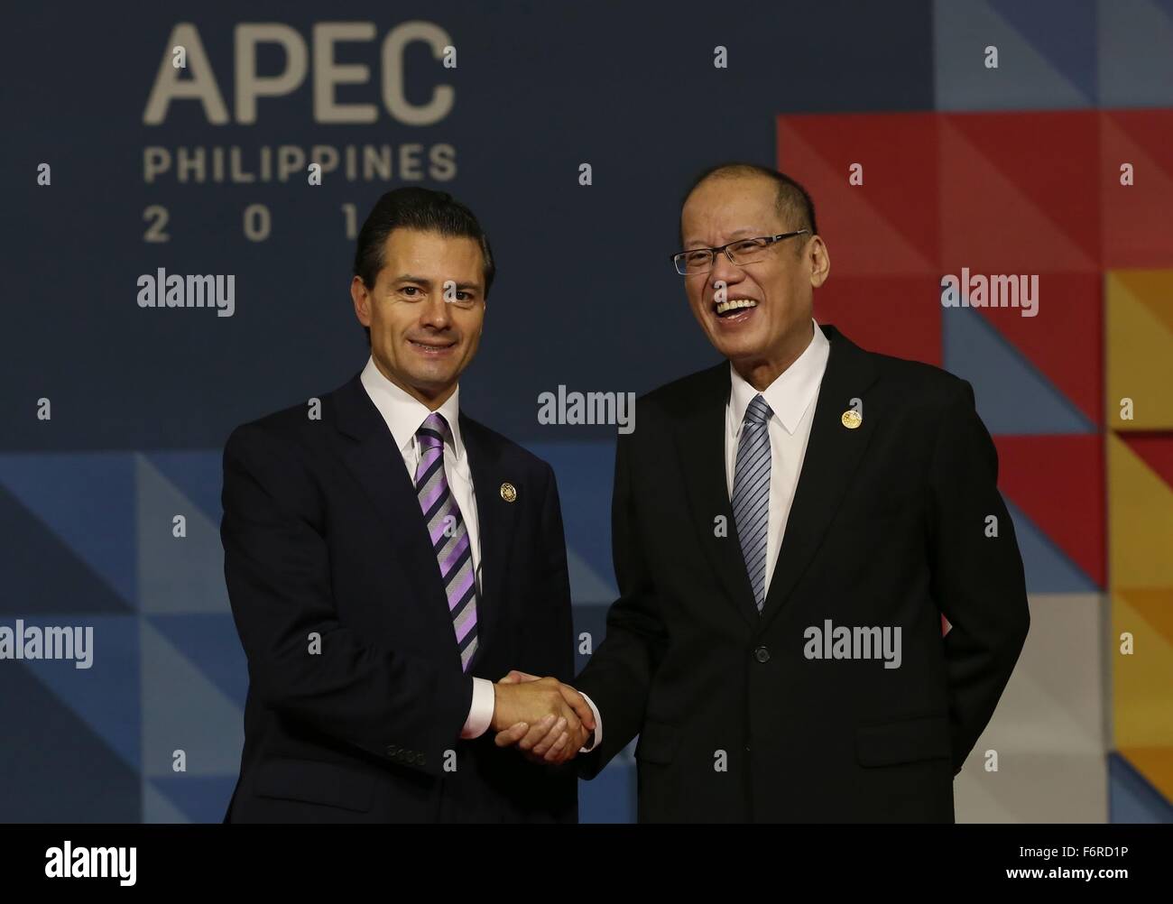 Manila, Philippines. 19th November, 2015. Philippine President Benigno ...