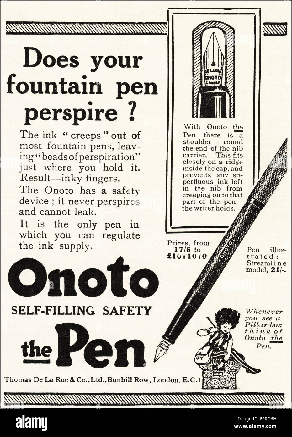 Onoto pens hi-res stock photography and images - Alamy