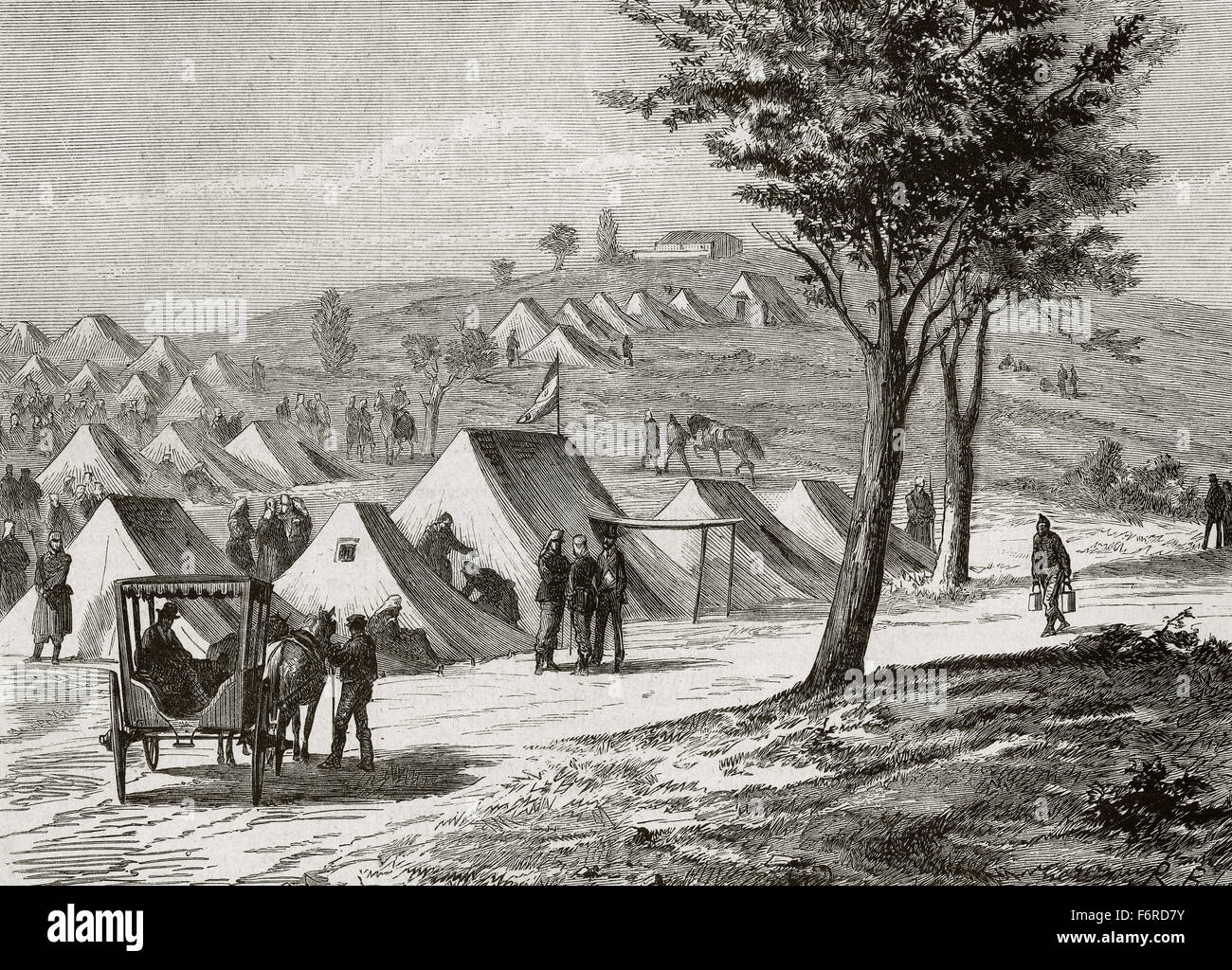 Spain. Third Carlist War (1872-1876). Cantabria. Santander. Military ...