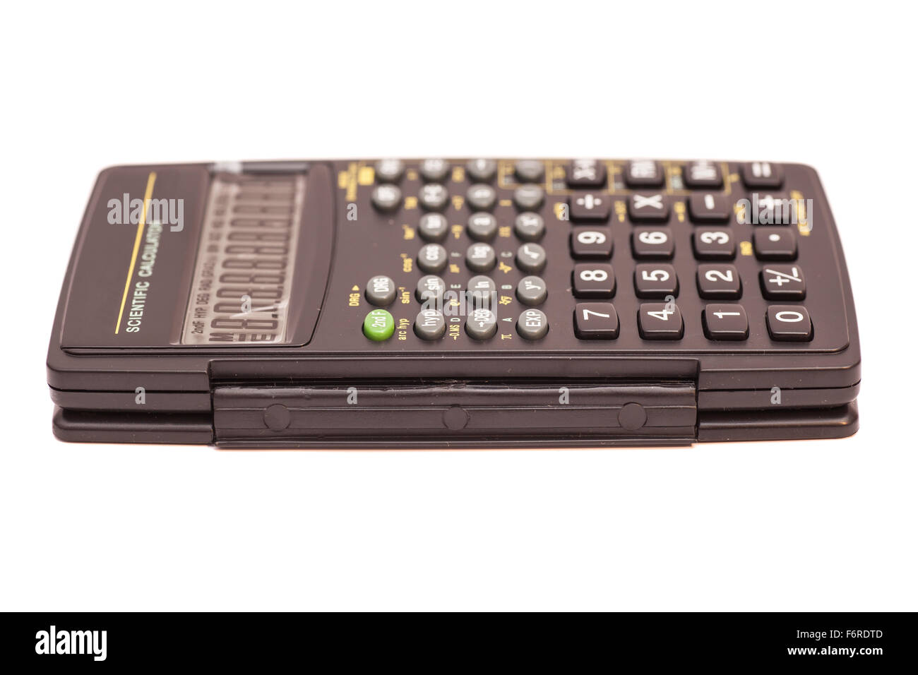 Black scientific calculator isolated on white background Stock Photo ...