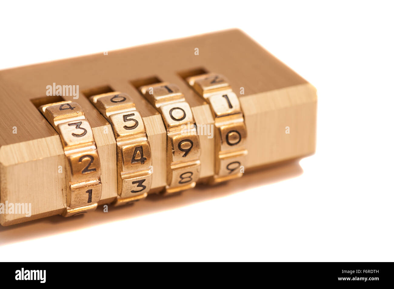 Combination padlock isolated on white background Stock Photo - Alamy