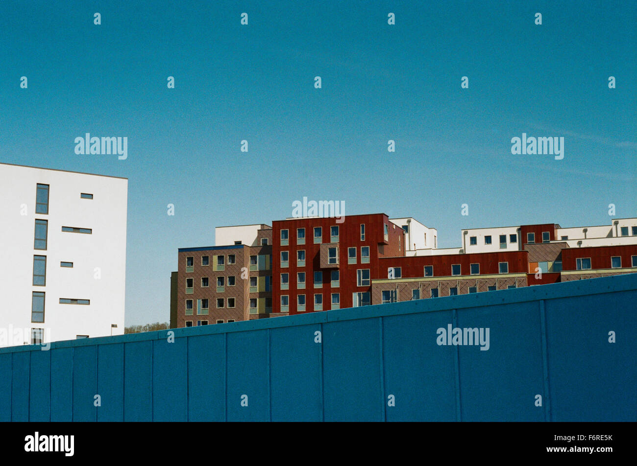 Modern colourful tower blocks Stock Photo - Alamy