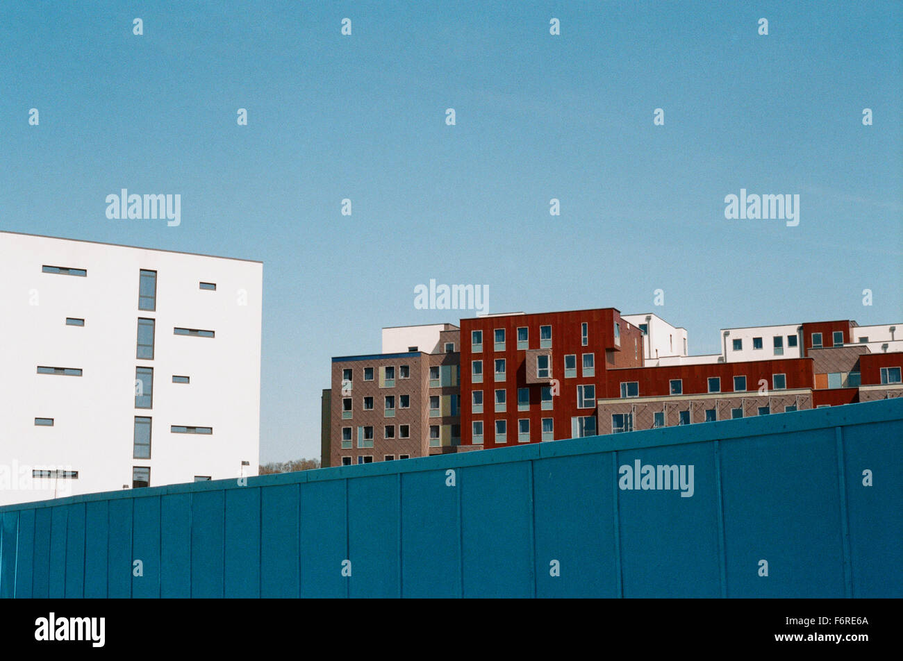 Modern colourful tower blocks Stock Photo - Alamy