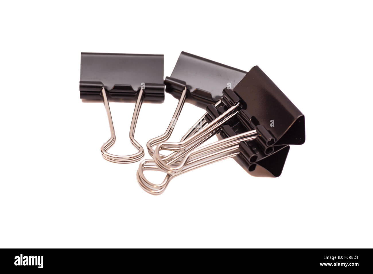 Black Paper clips isolated on white background Stock Photo - Alamy