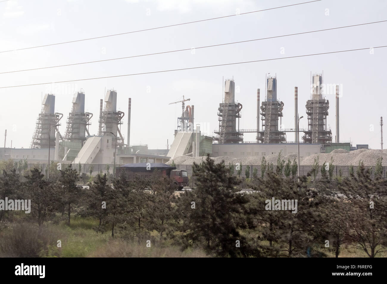 Water, air pollution, Yellow River, China Stock Photo - Alamy
