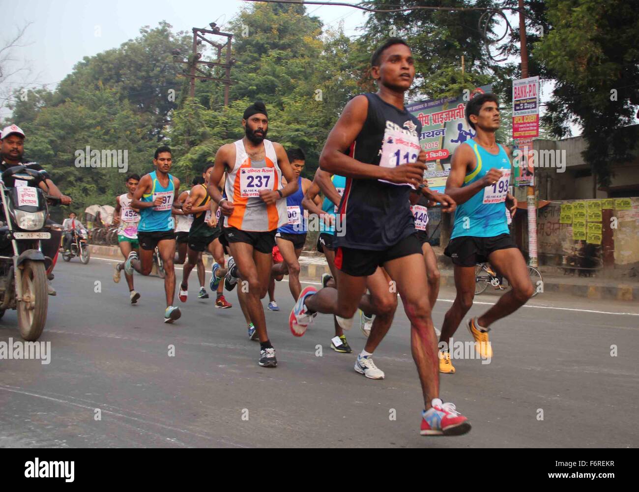 Allahabad, India. 19th Nov, 2015. Participants run during Indira ...