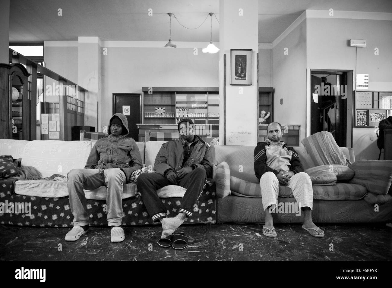 Italy, Robbio, refugee center, daily life Stock Photo - Alamy