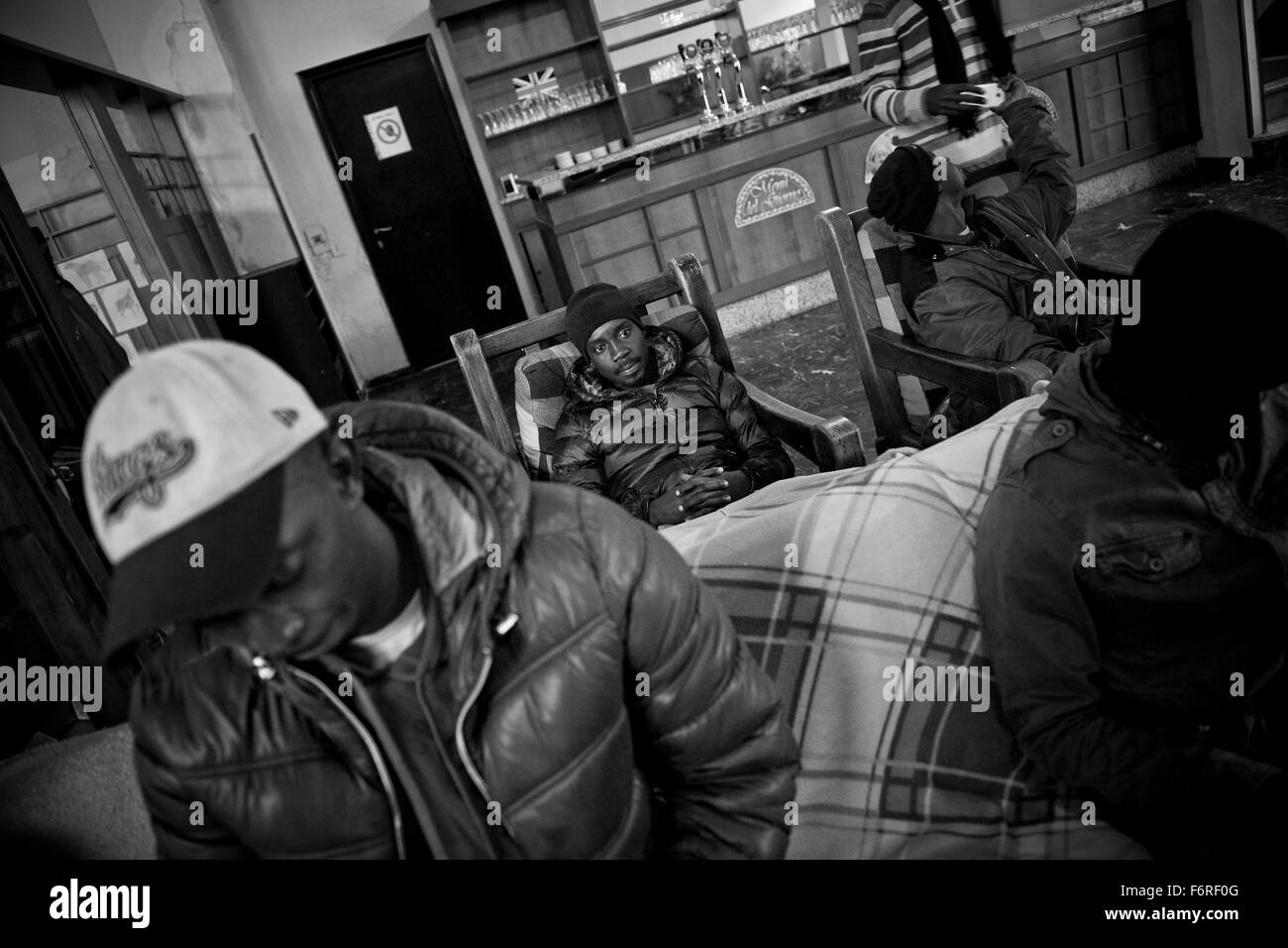 Italy, Robbio, refugee center, daily life Stock Photo - Alamy