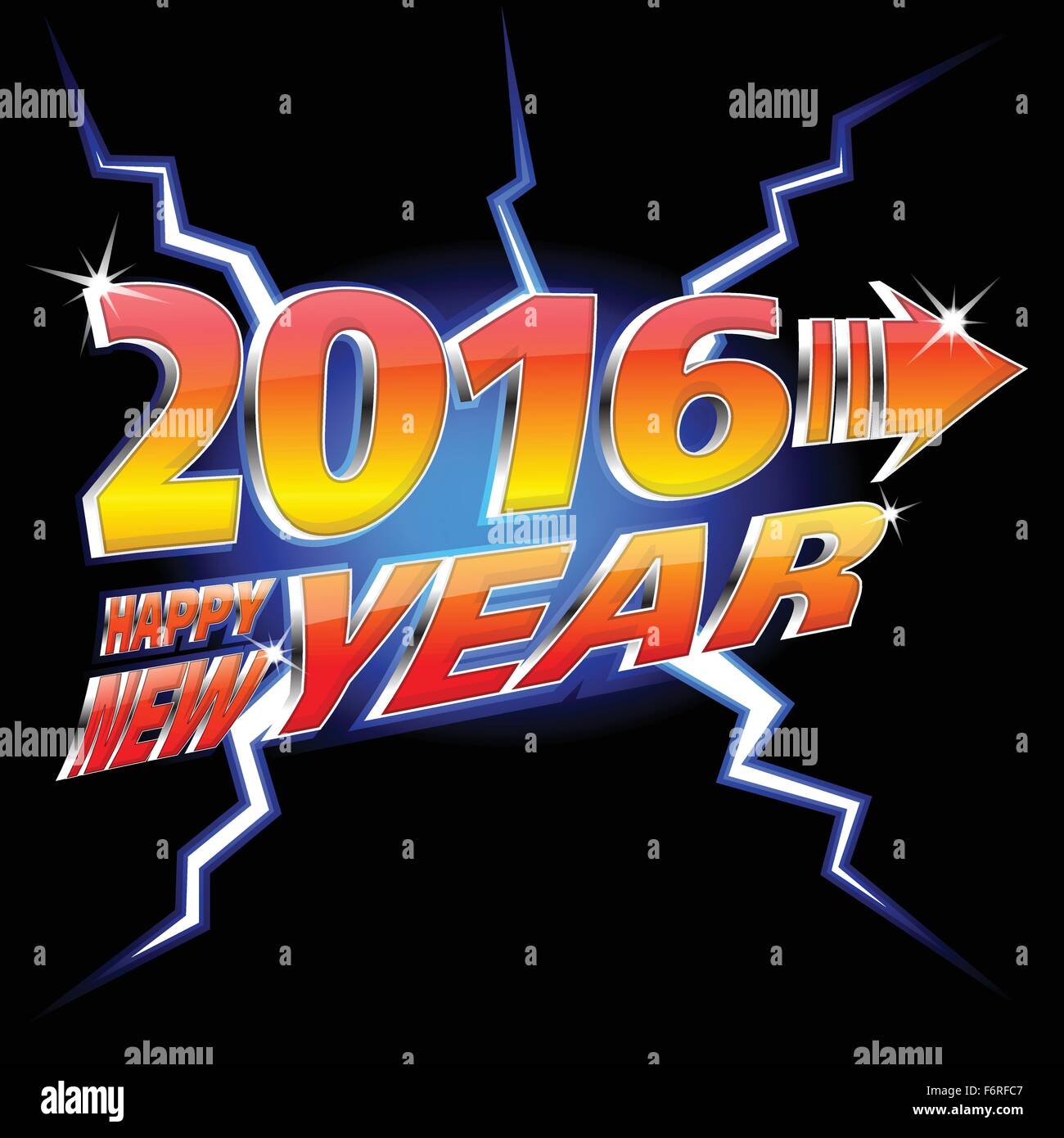 2016 year vector vectors hi-res stock photography and images - Alamy