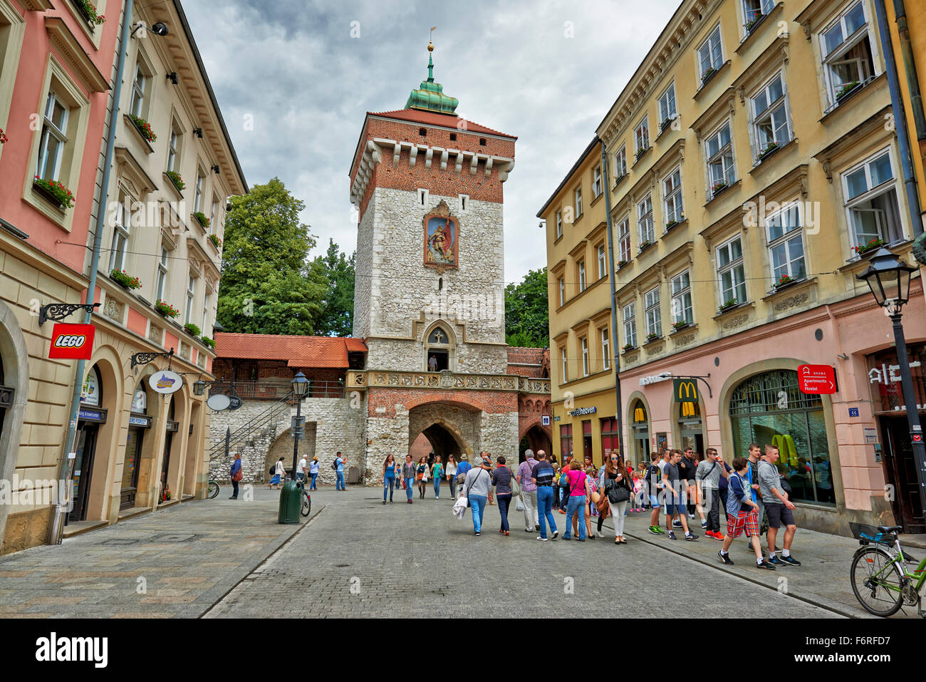 St. Florian's Gate or Florian Gate of Cracow, Poland Stock Photo - Alamy