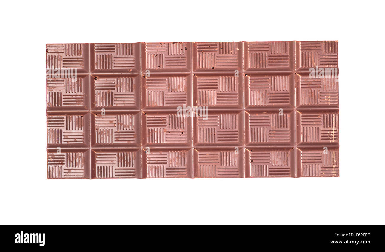 chocolate bar isolated on white Stock Photo - Alamy