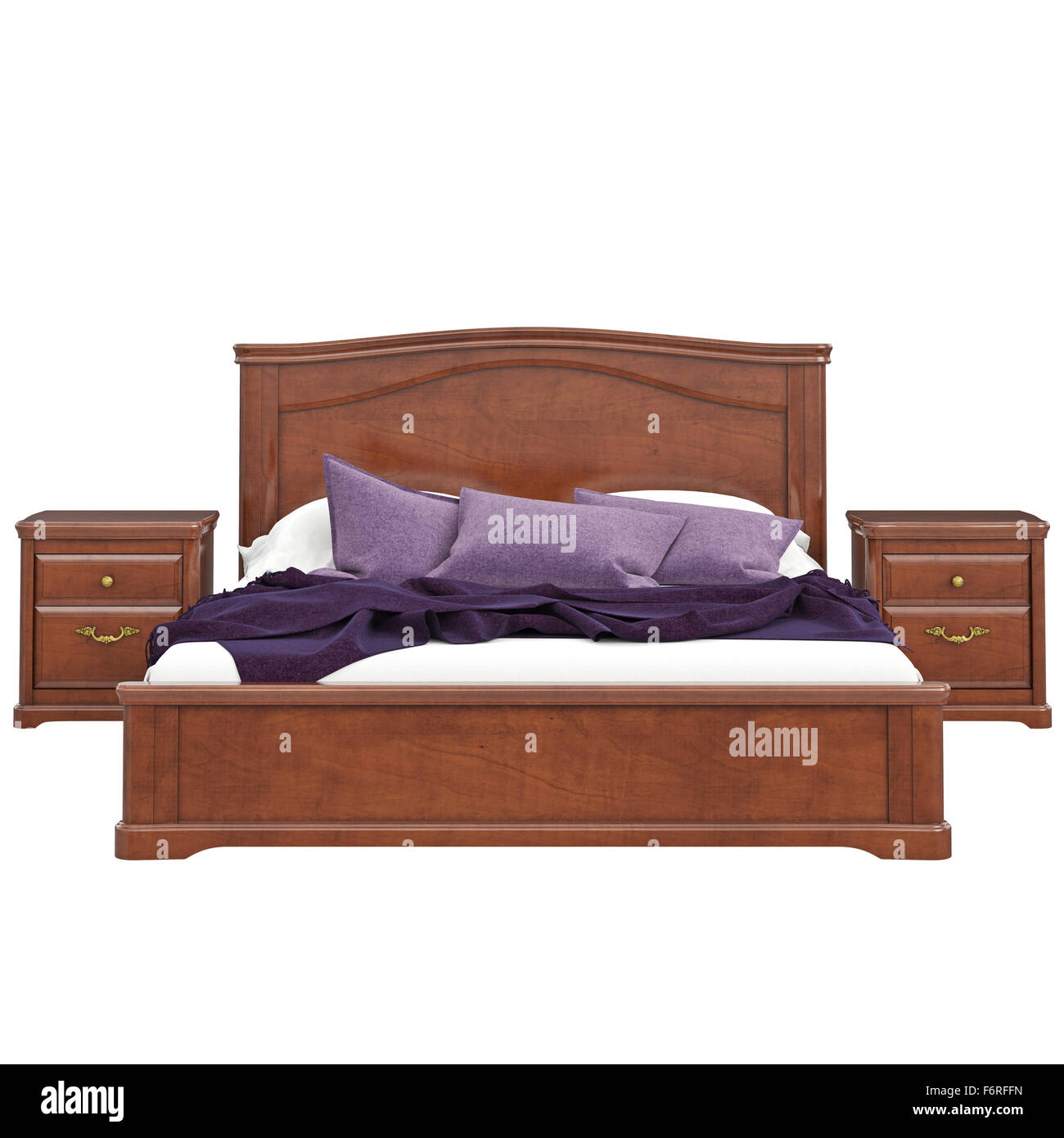 Bed of wood, front view Stock Photo - Alamy