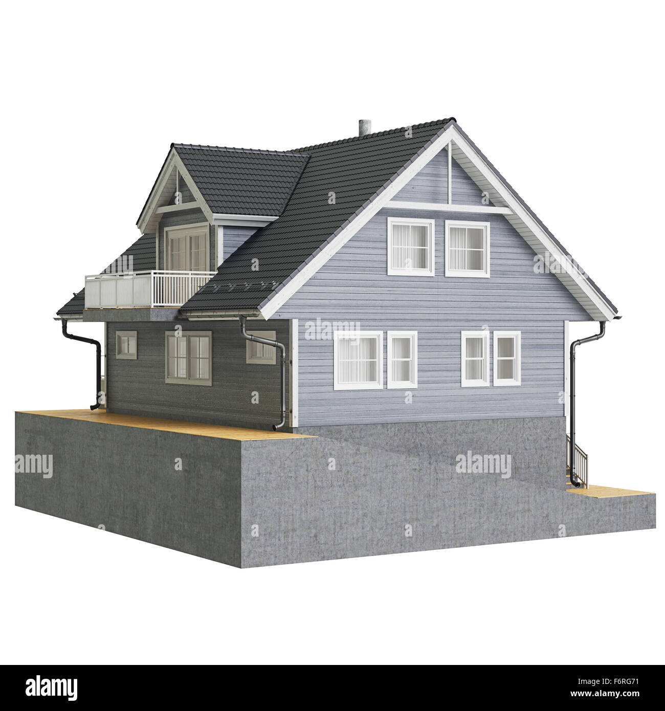 High building roof Cut Out Stock Images & Pictures - Alamy