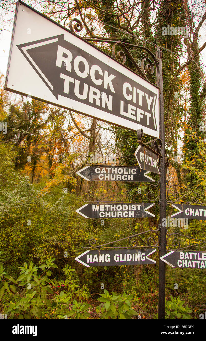 Lookout mountain rock city hi-res stock photography and images - Alamy