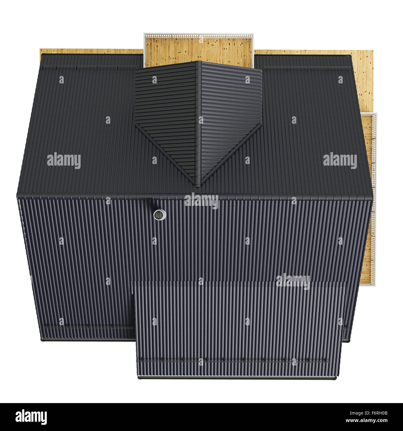 Roof house, top view Stock Photo - Alamy