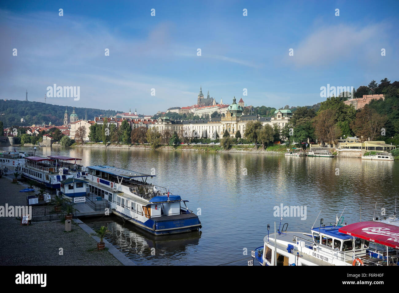 View from the Cechuv Bridge in Prague Stock Photo - Alamy