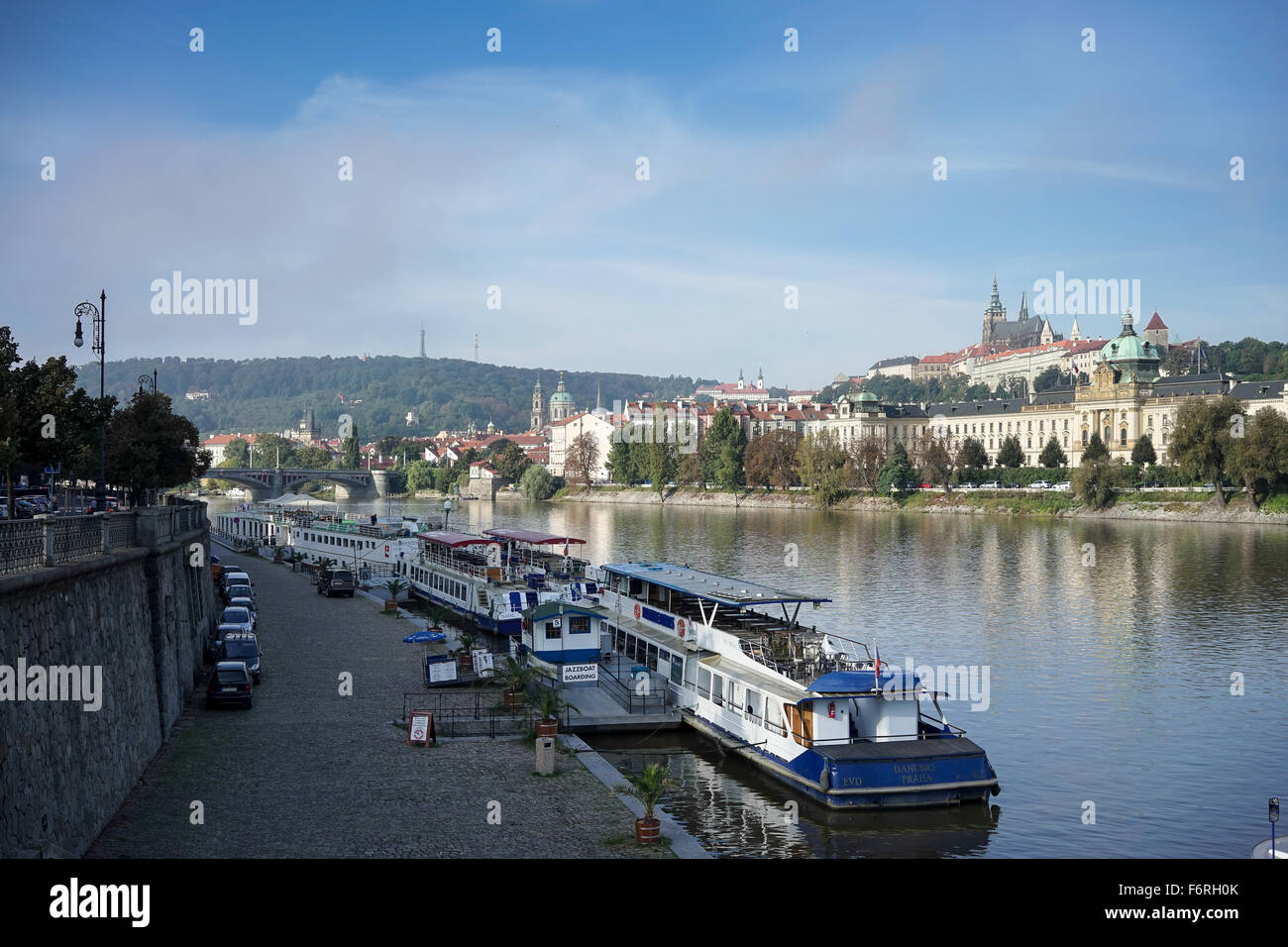 View from the Cechuv Bridge in Prague Stock Photo - Alamy