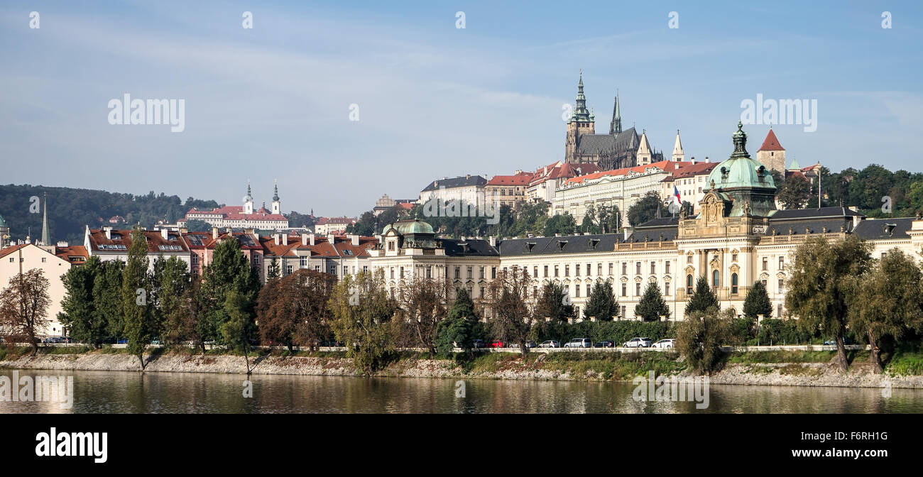 View from the Cechuv Bridge in Prague Stock Photo - Alamy