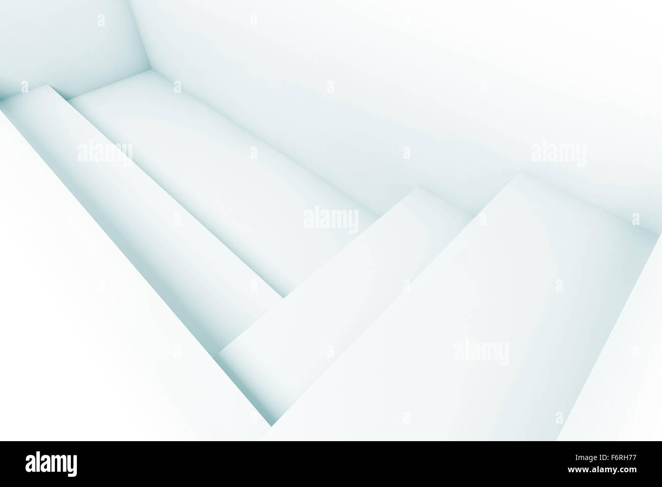 Abstract white architecture background, rectangle constructions, 3d ...